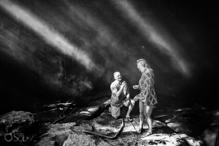 She Said Forever Underground cave proposal - Del Sol Photography