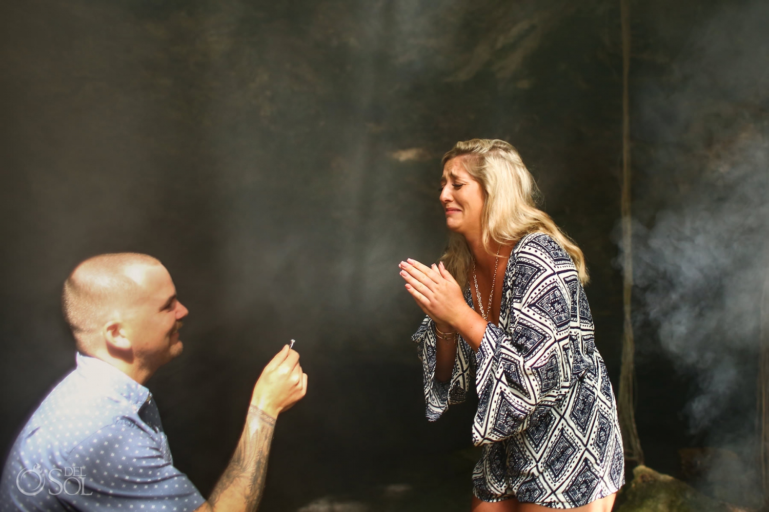 She Said Forever Underground cave proposal - Del Sol Photography