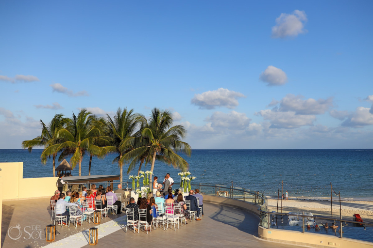 Dreams Riviera Cancun Rooftop Terrace Wedding - Del Sol Photography
