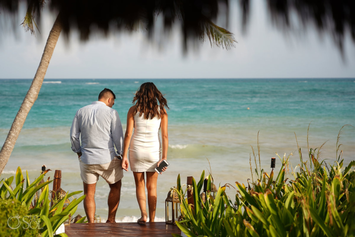 Dreams Tulum Beach Proposal - Amberly and Matt - Del Sol Photography