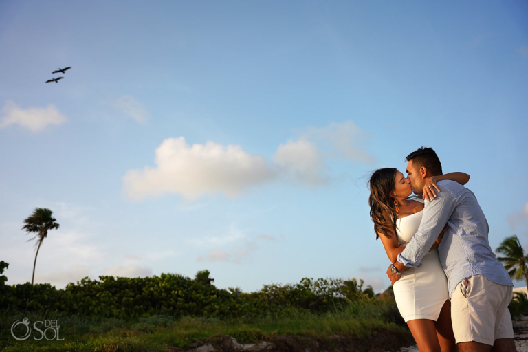 Dreams Tulum Beach Proposal - Amberly and Matt - Del Sol Photography