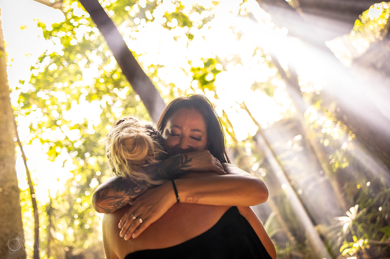 Cenote Proposal Ceremony - Danielle + Jess - Del Sol Photography