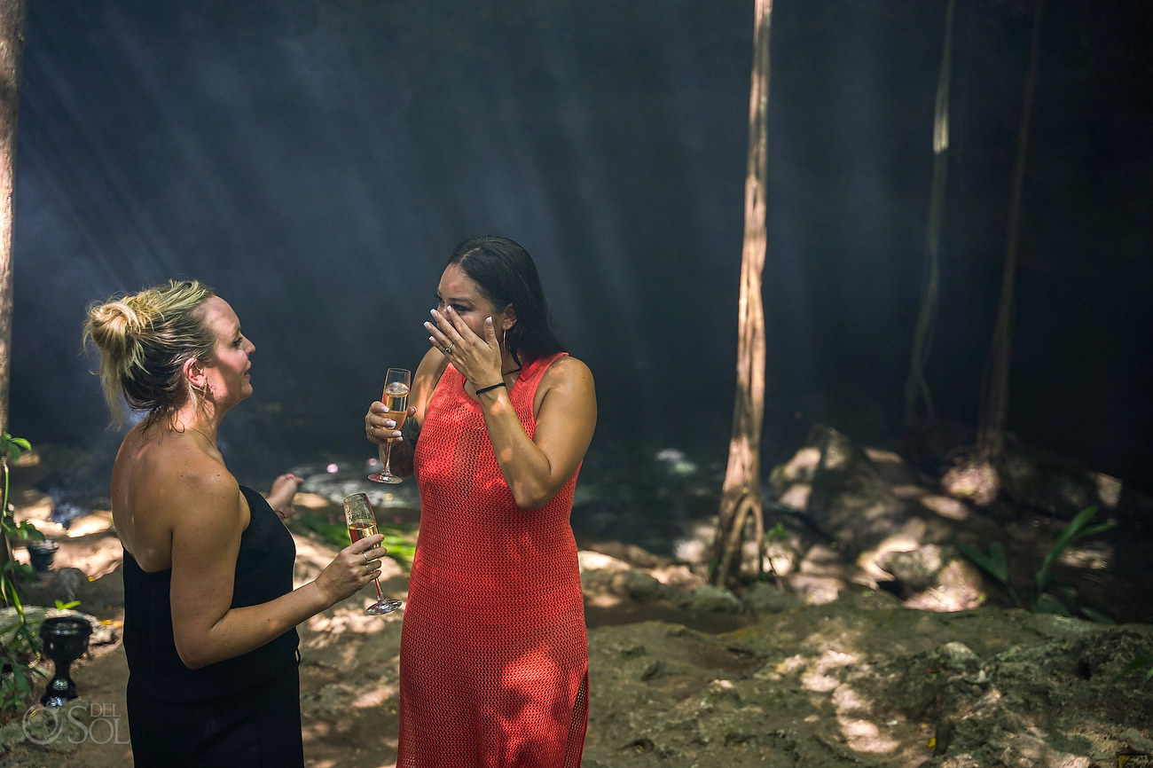 Cenote Proposal Ceremony - Danielle + Jess - Del Sol Photography