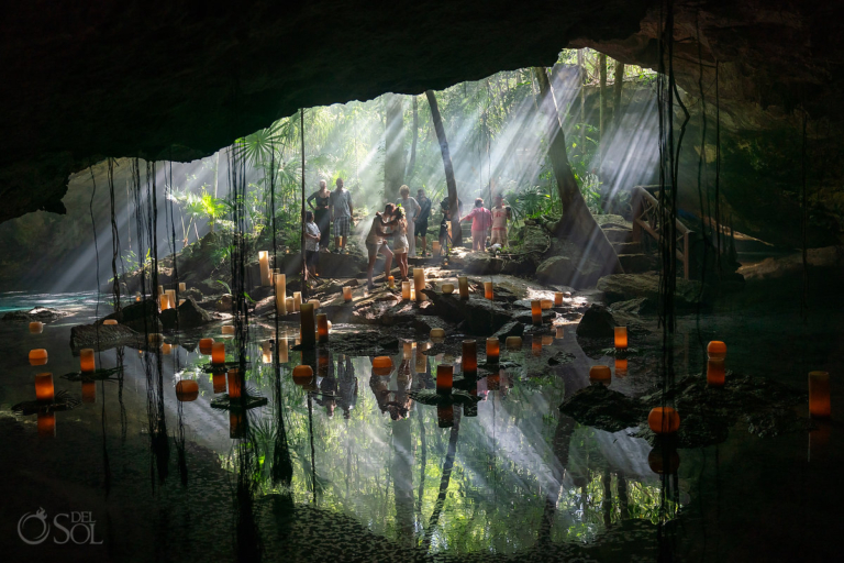 Surprise Cenote Proposal Ceremony - Del Sol Photography