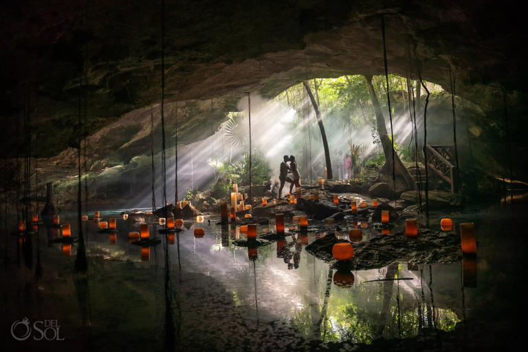 Surprise Cenote Proposal Ceremony - Del Sol Photography