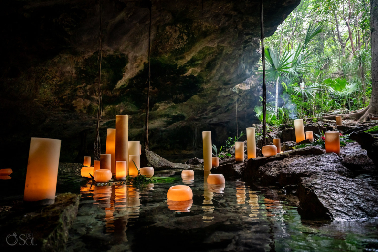 Romantic Tulum Cenote Proposal in the jungle - Del Sol Photography