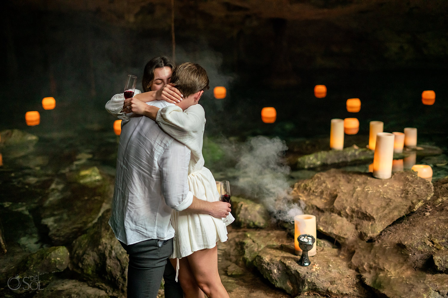 Romantic Tulum Cenote Proposal in the jungle - Del Sol Photography