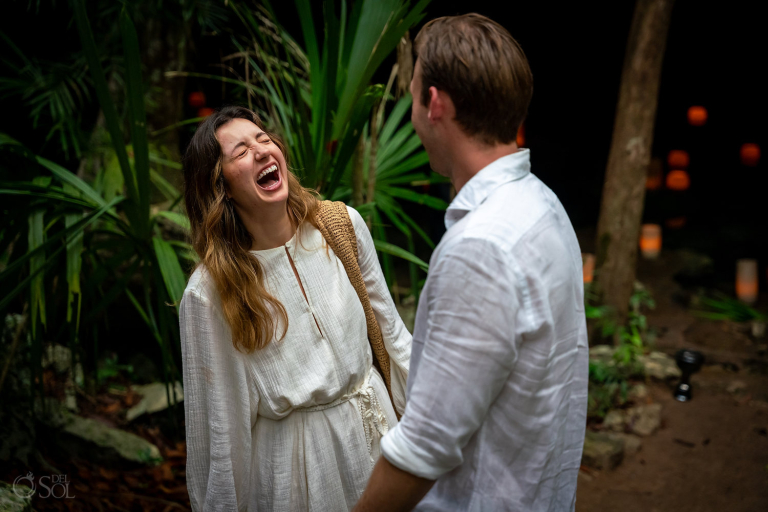 Romantic Tulum Cenote Proposal in the jungle - Del Sol Photography