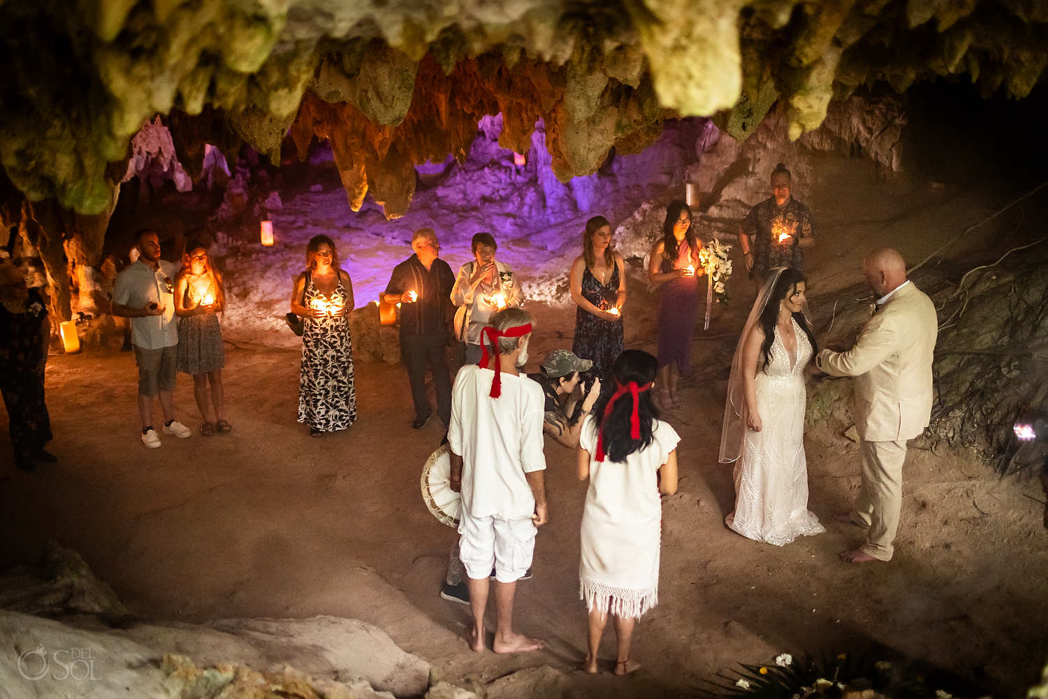 Romantic family cenote wedding in Mexico - Del Sol Photography