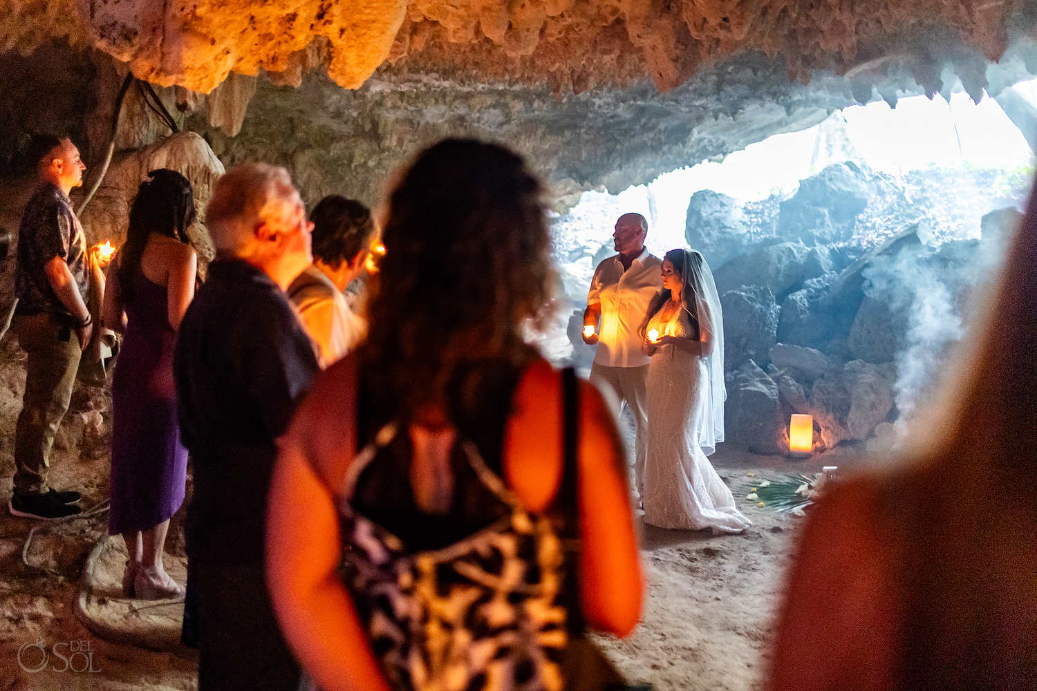 Romantic family cenote wedding in Mexico - Del Sol Photography