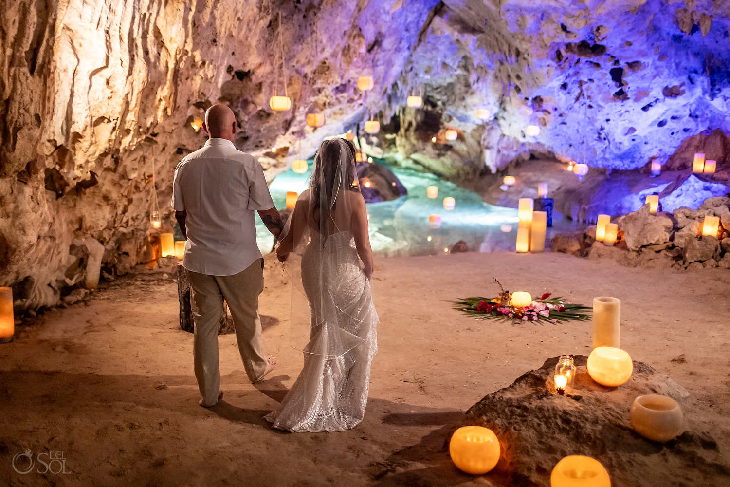Romantic family cenote wedding in Mexico - Del Sol Photography