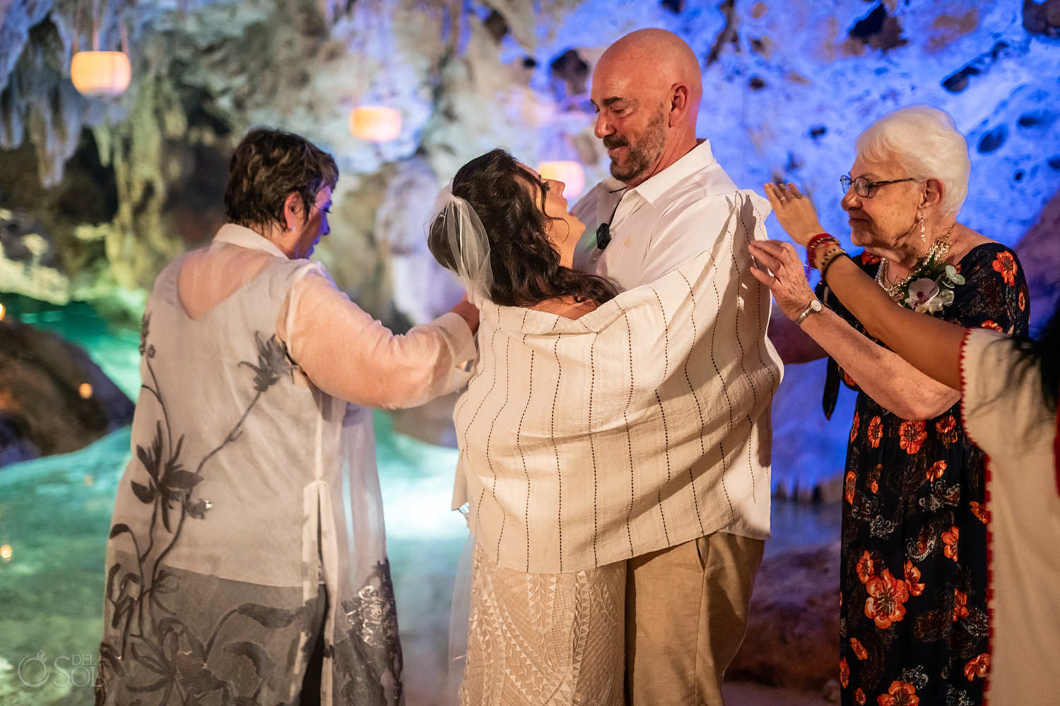 Romantic family cenote wedding in Mexico - Del Sol Photography