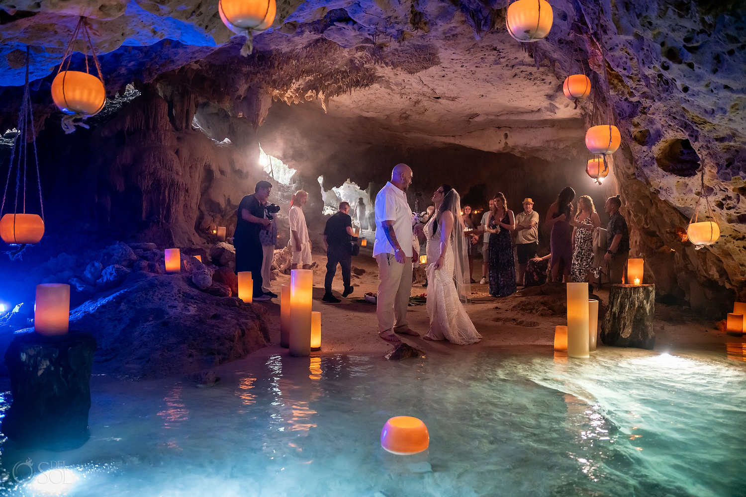 Romantic family cenote wedding in Mexico - Del Sol Photography