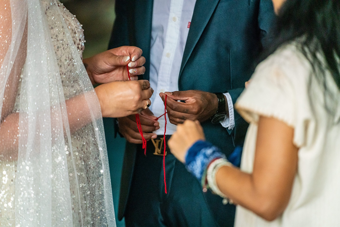 Mayan wedding cenote ceremony - Del Sol Photography