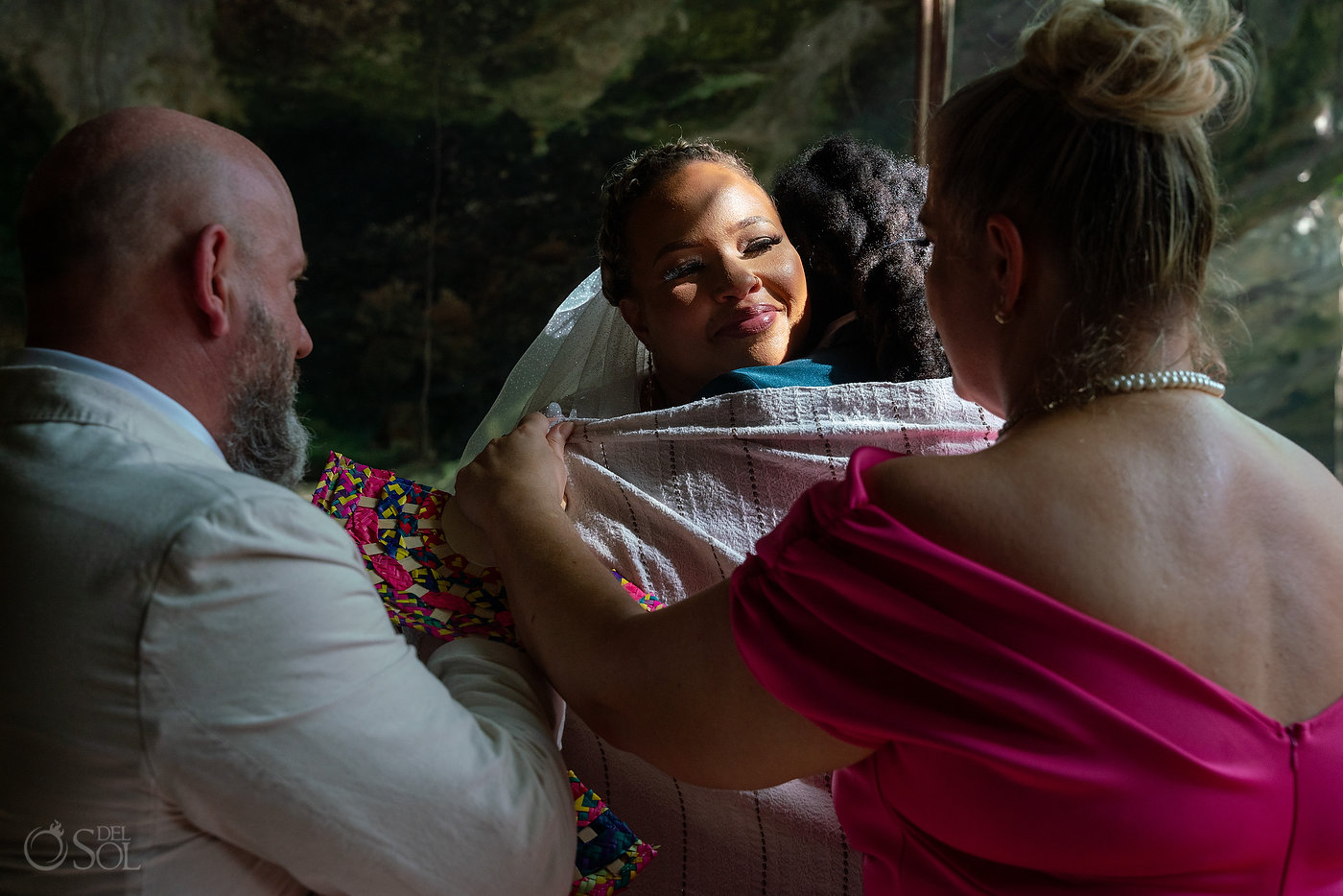 Mayan wedding cenote ceremony - Del Sol Photography