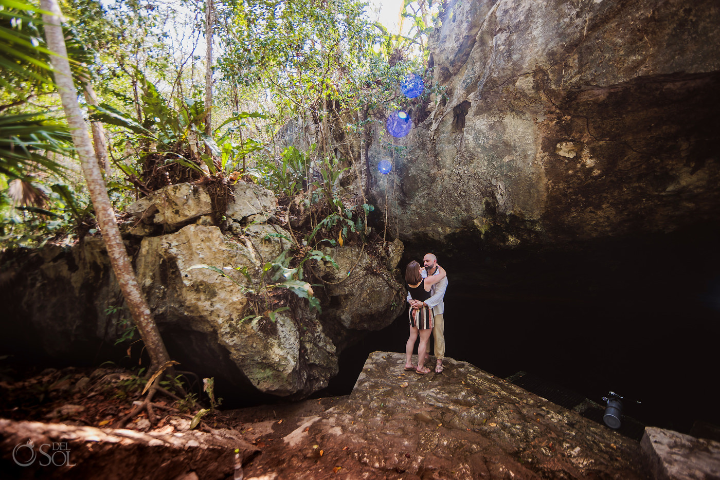 Cenote Proposal in a Private Location Tulum, Mexico - Del Sol Photography