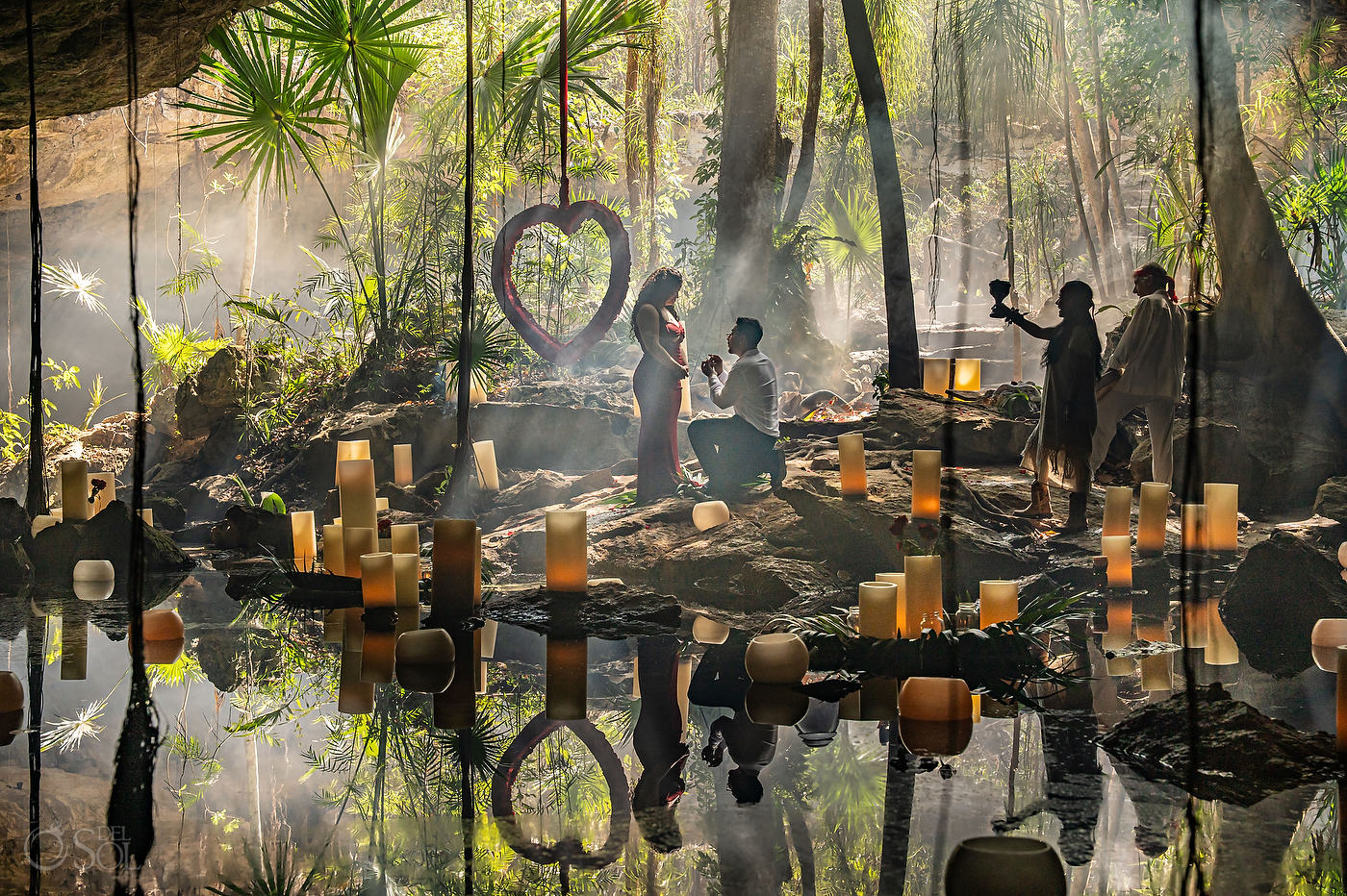 Who coordinates cenote ceremonies - Del Sol Photography